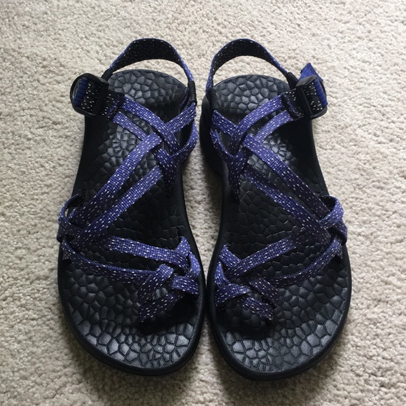 Chaco | Shoes | Purple And White Chaco Hiking Sandals | Poshmark